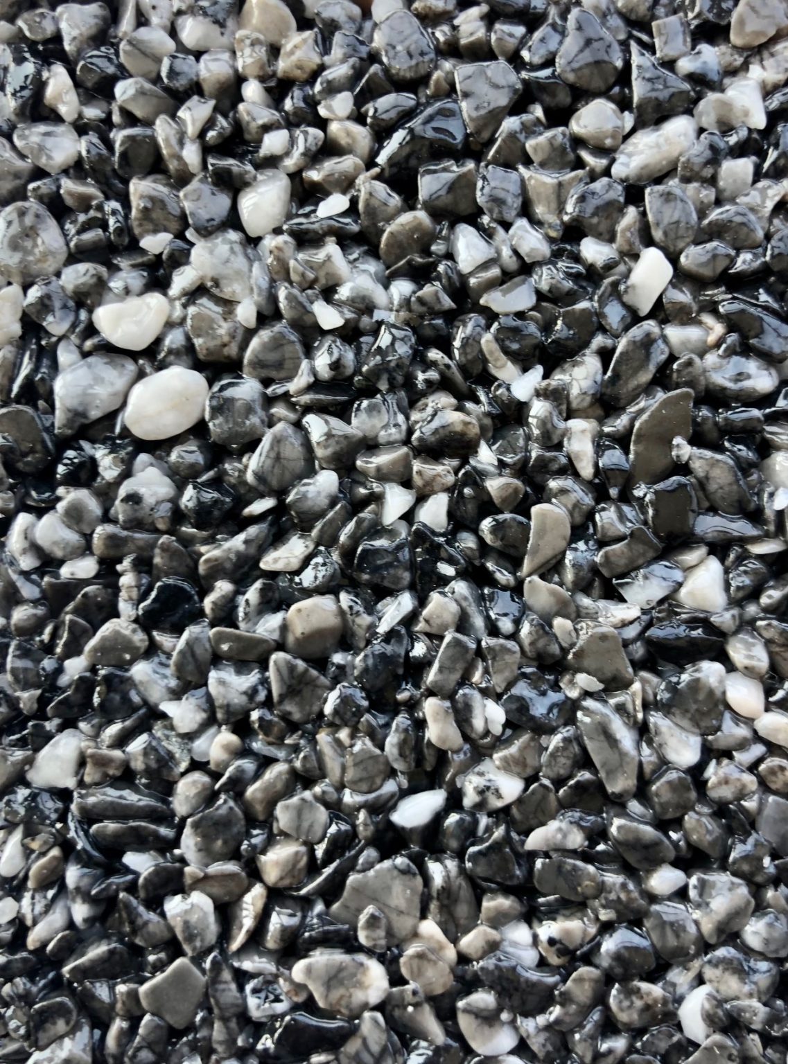 Moquette de pierre gravier marbre - revêtement de sol résine