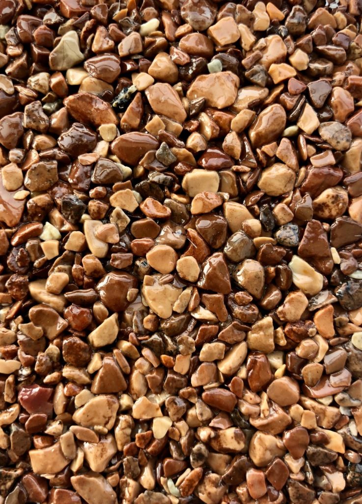 Moquette de pierre gravier marbre - revêtement de sol résine