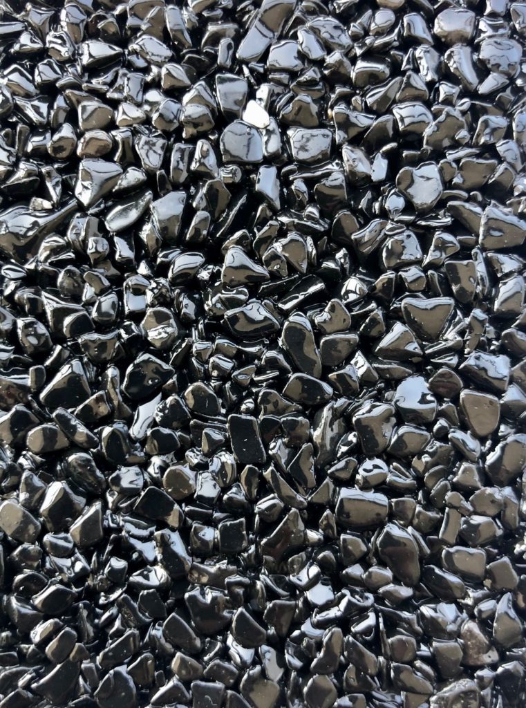 Moquette de pierre gravier marbre - revêtement de sol résine