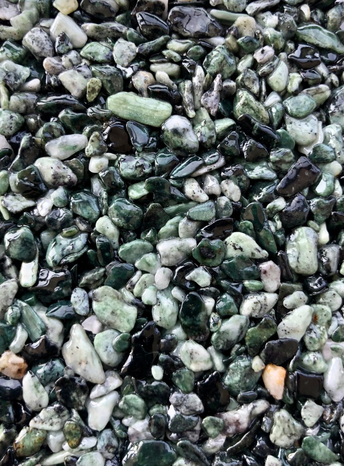 Moquette de pierre gravier marbre - revêtement de sol résine